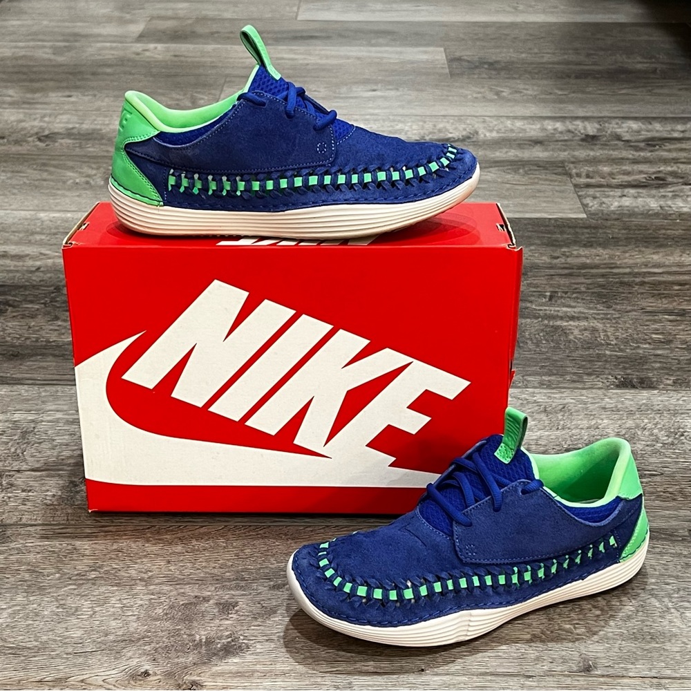Nike Solarsoft Moccasin Premium Woven ‘Hyper Blue Gre… - Gem